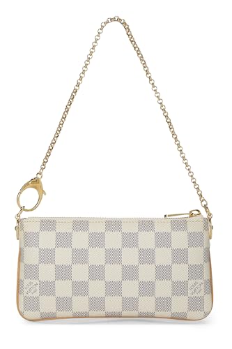 Louis Vuitton, Pre-Loved Damier Azur Pochette Milla MM, White