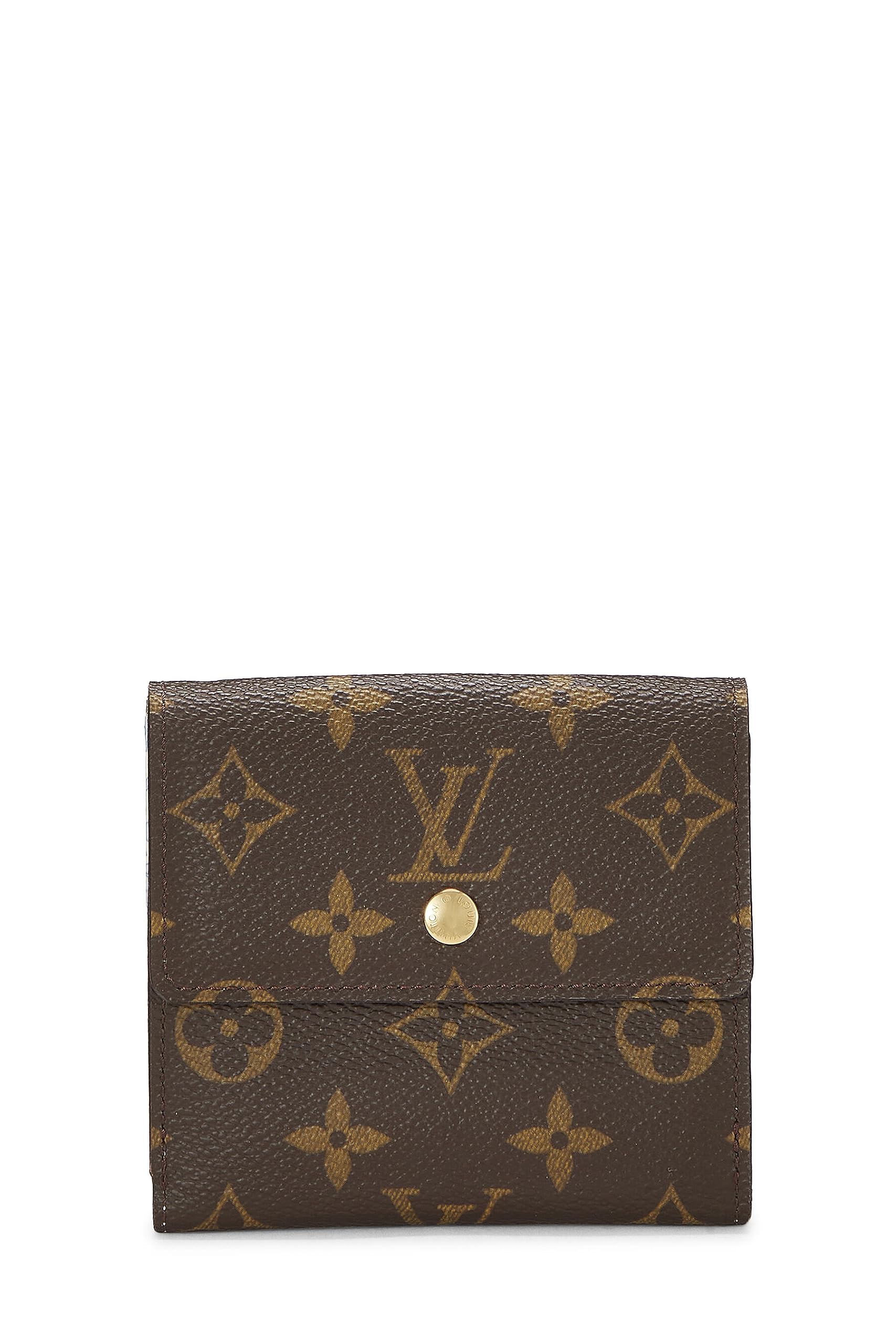 Louis Vuitton, Pre-Loved Monogram Canvas Fleuri Elise Wallet, Brown