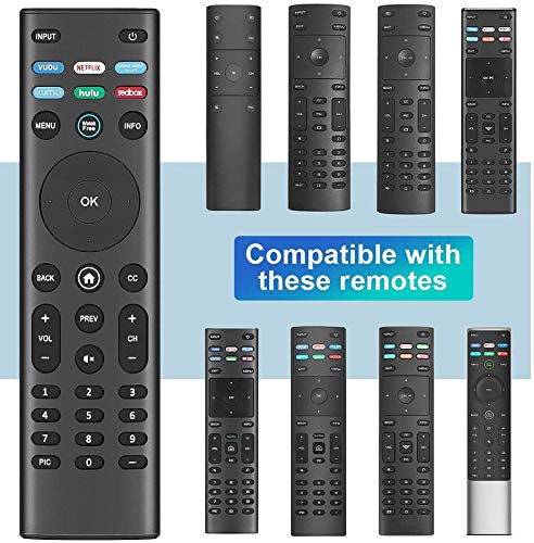 【Pack of 2】 Replacement Remote for Vizio Smart TV, Compatible with All Vizio TVs D-Series E-Series M-Series V-Series P-Series SmartCast HD 4K VIZIO Smart TVs