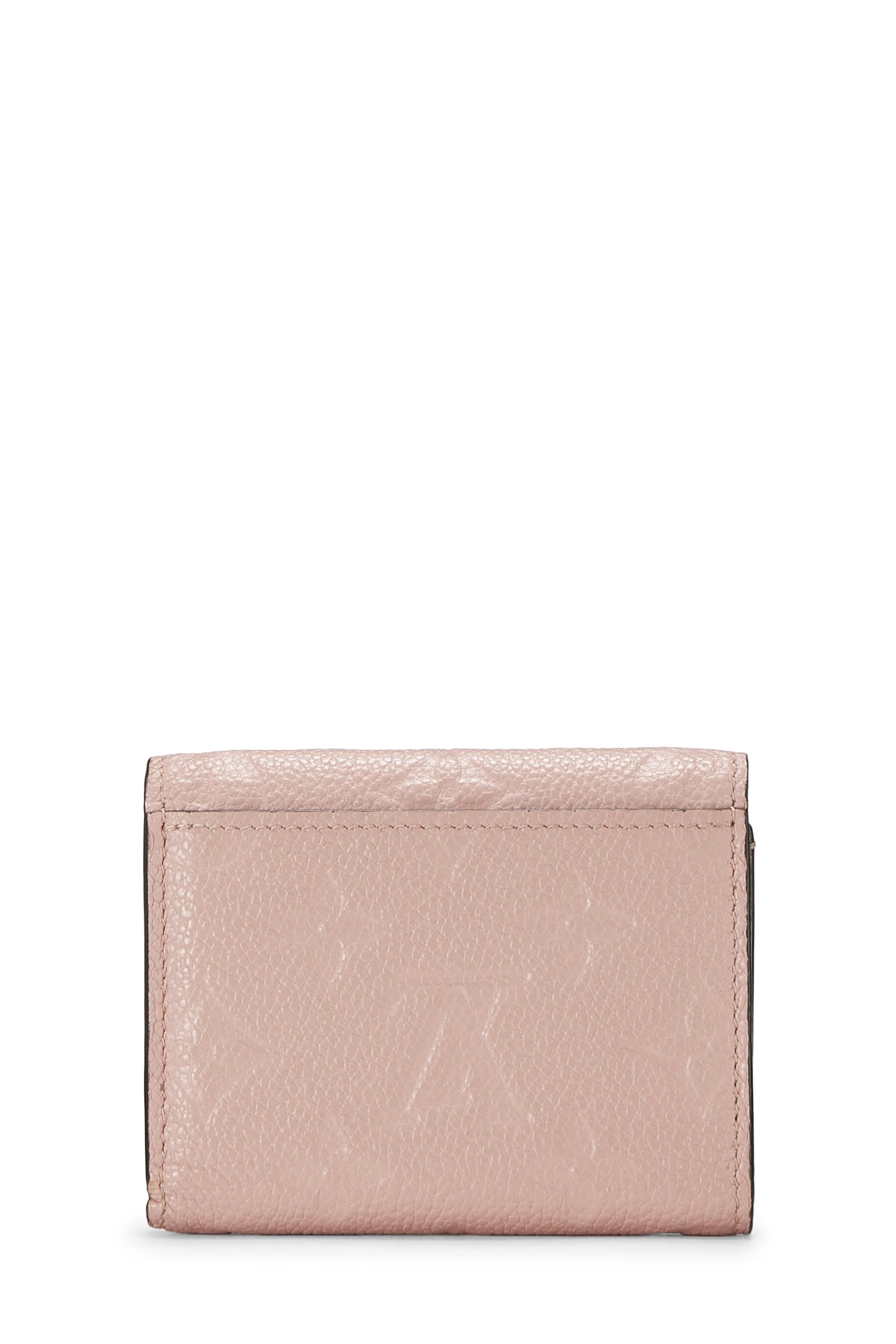 Louis Vuitton, Pre-Loved Pink Monogram Empreinte Zoe Wallet, Pink