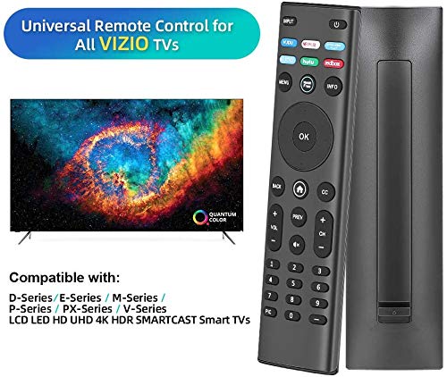 【Pack of 2】 Replacement Remote for Vizio Smart TV, Compatible with All Vizio TVs D-Series E-Series M-Series V-Series P-Series SmartCast HD 4K VIZIO Smart TVs
