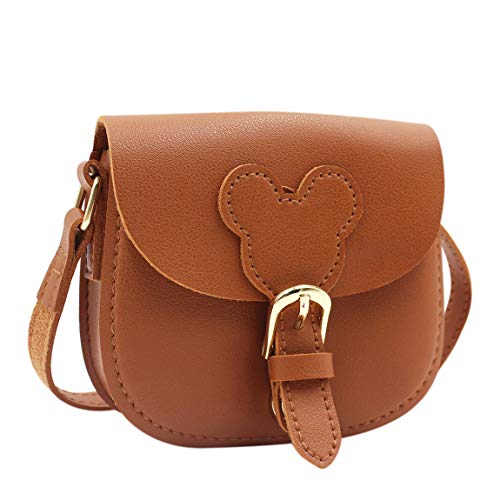 ANKOMINA Little Girls Purse Cute Leather Crossbody Bag Mini Shoulder Bag for Kids,Toddler