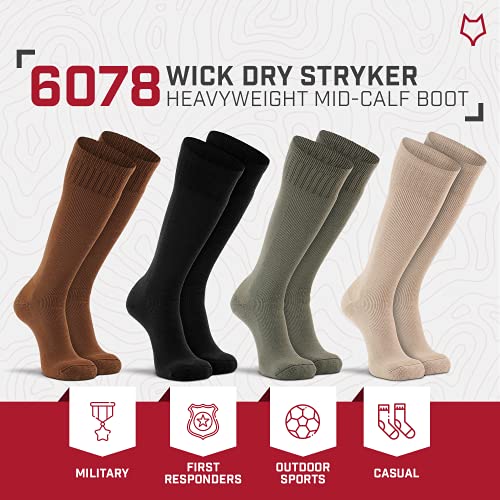 Fox River Wick Dry Socks for Men Extra Cushioned Mid Calf Boot Socks for Stuffy Free, Super Comfy and Fresh Feet - Foliage Green - X Large (6078)