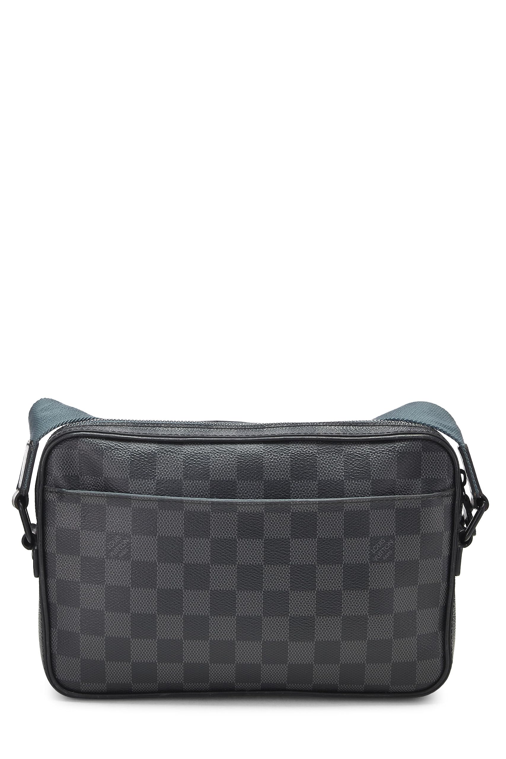 Louis Vuitton, Pre-Loved Damier Graphite Alpha Messenger, Black