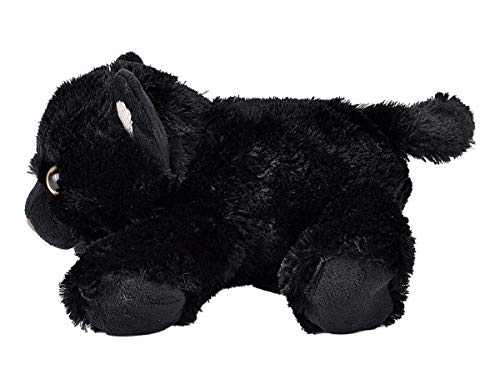 Wild Republic Black Cat Plush, Stuffed Animal, Plush Toy, Gifts for Kids, Hug’Ems 7"