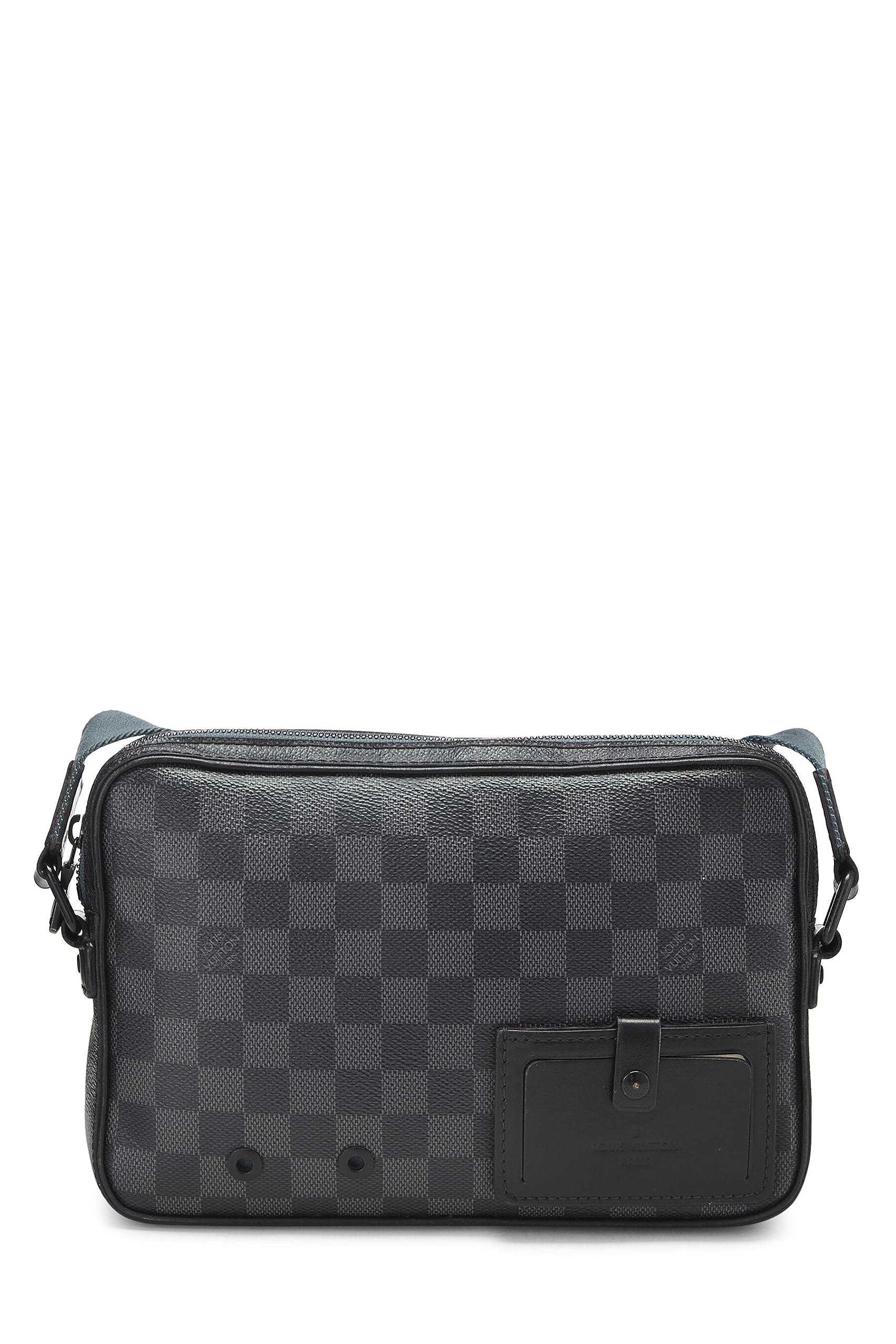 Louis Vuitton, Pre-Loved Damier Graphite Alpha Messenger, Black