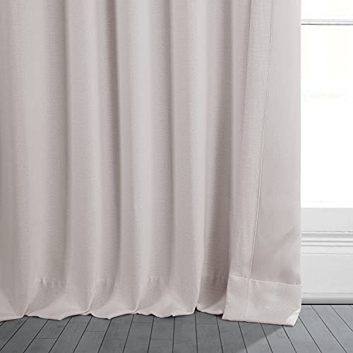 HPD Half Price Drapes BOCH-LN185-P Faux Linen Room Darkening Curtains for Bedroom (1 Panel), 50 X 120, Birch