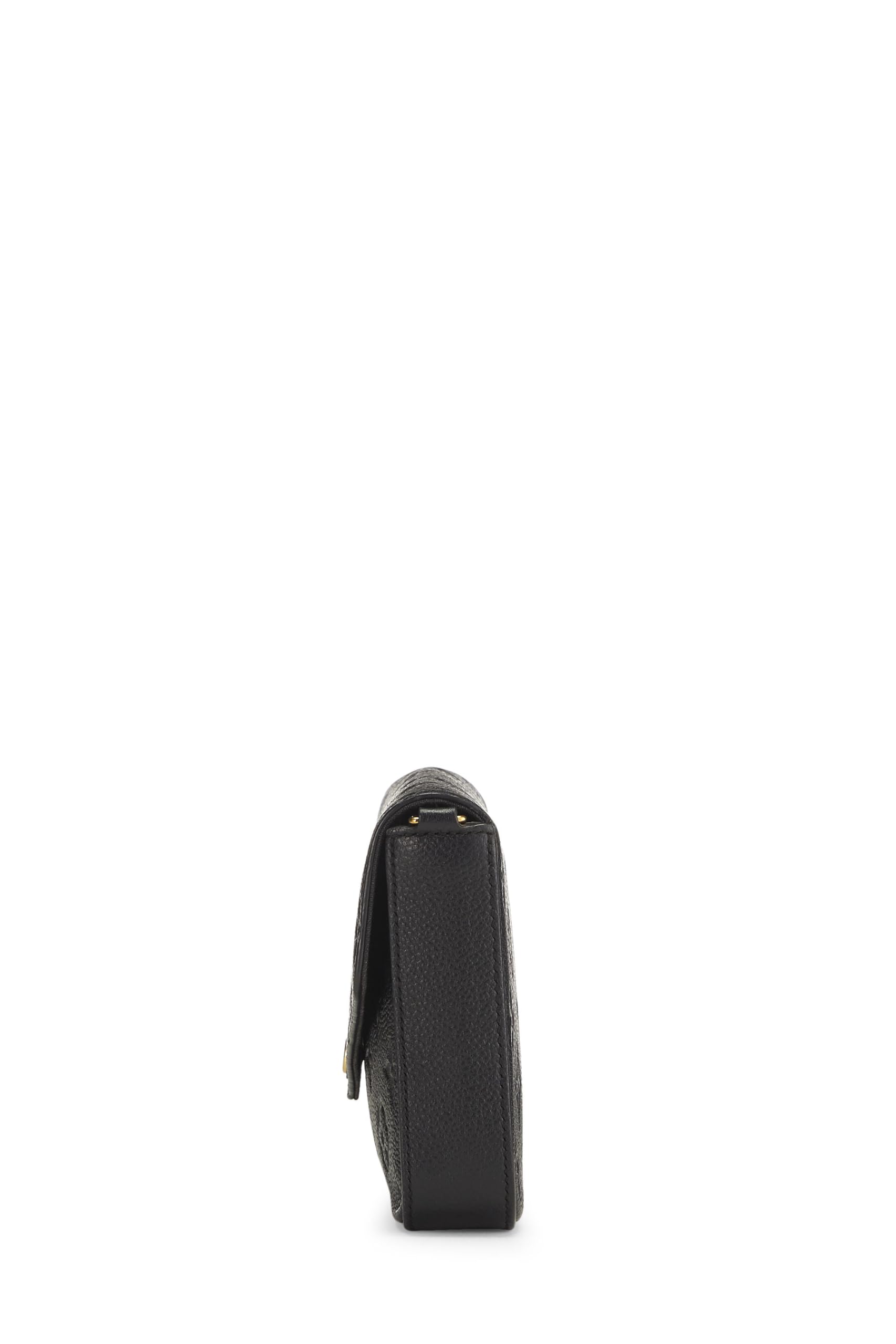 Louis Vuitton, Pre-Loved Black Monogram Empreinte Pochette Felicie, Black