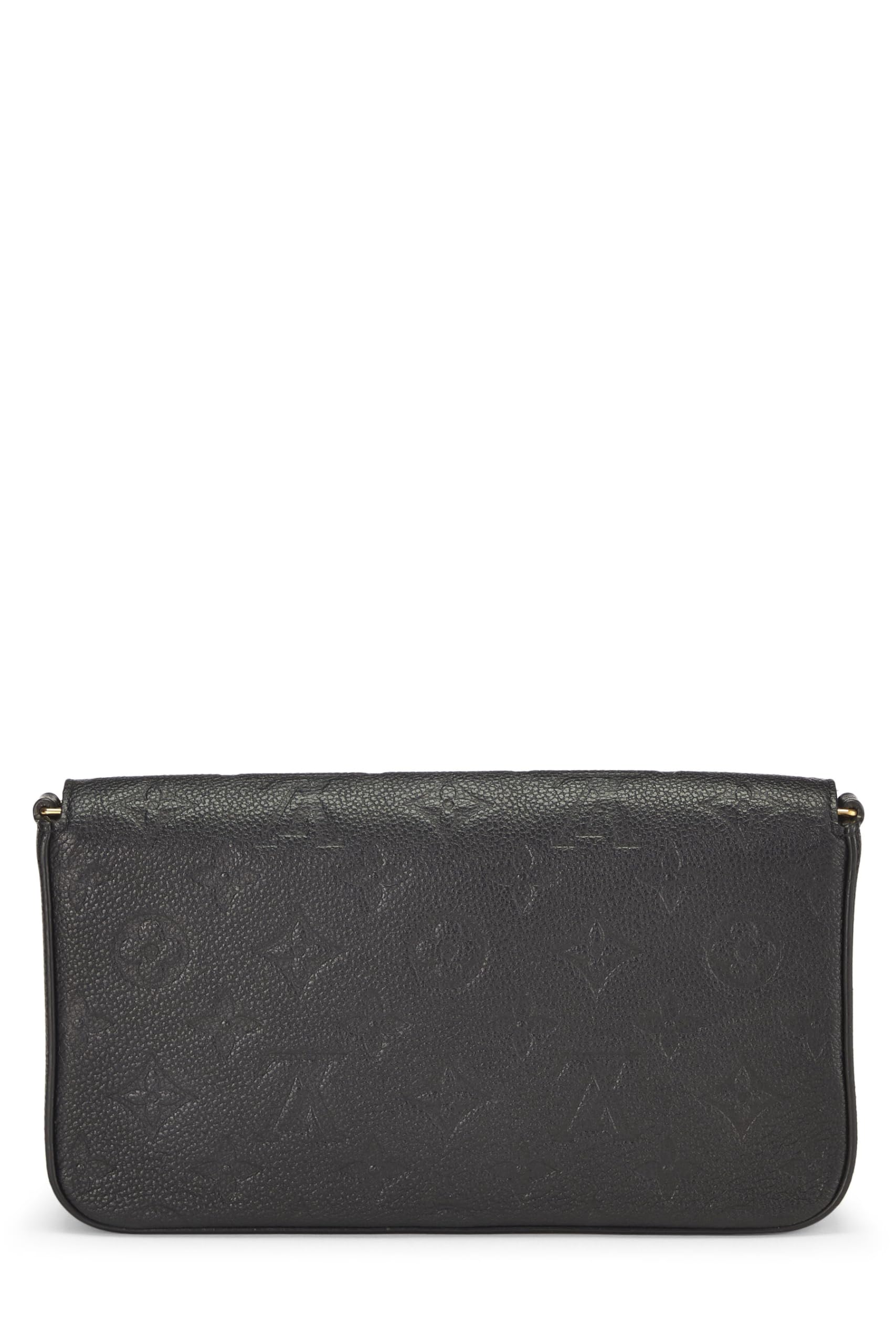 Louis Vuitton, Pre-Loved Black Monogram Empreinte Pochette Felicie, Black
