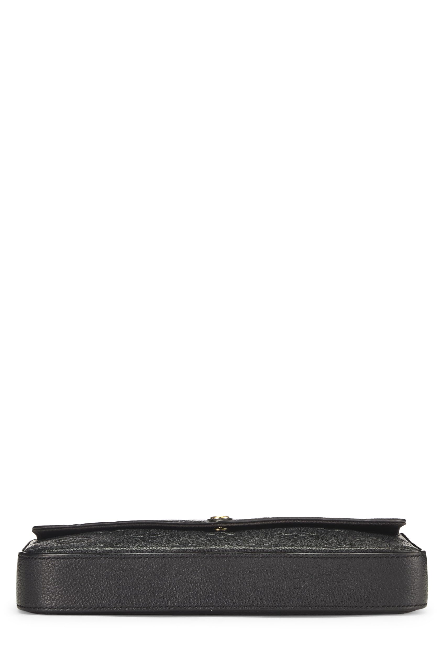 Louis Vuitton, Pre-Loved Black Monogram Empreinte Pochette Felicie, Black