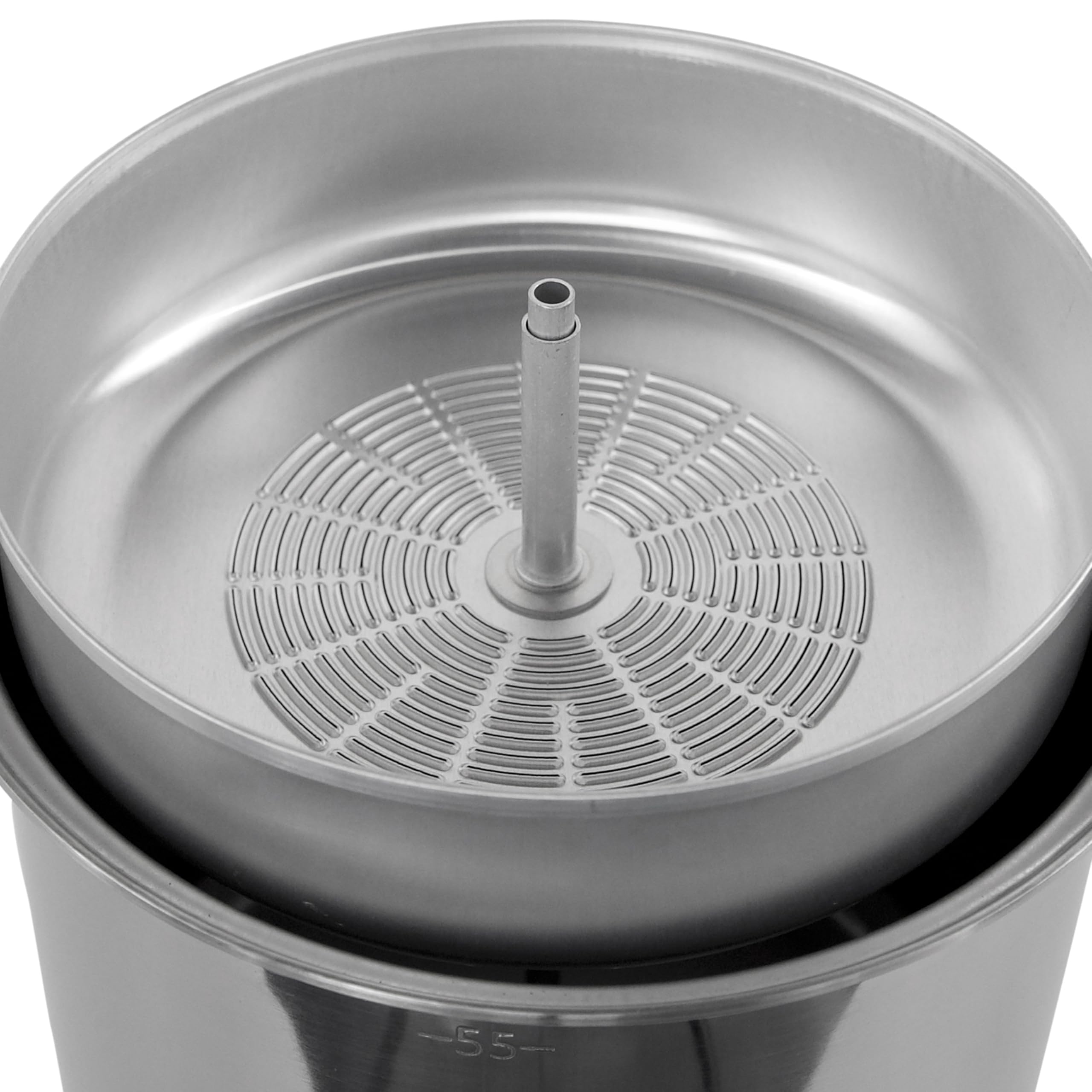 West Bend 13550 Coffee Urn Commercial Polished Stainless Steel Features Automatic Temperature Control Large Capacity with Fast Brewing and Easy Clean Up, 55-Cup, Silver