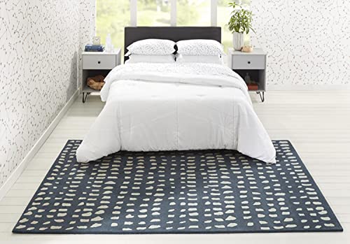 NOVOGRATZ BY MOMENI Delmar Collection Boho Dots Area Rug, 8'0 inch x 10'0 inch, Blue