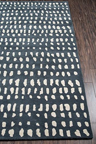 NOVOGRATZ BY MOMENI Delmar Collection Boho Dots Area Rug, 8'0 inch x 10'0 inch, Blue