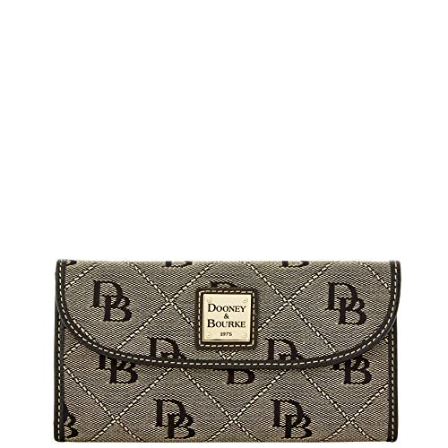 Dooney & Bourke Womens Continental Clutch Wallet (Black)