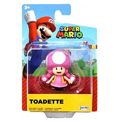 SUPER MARIO World of Nintendo 41142 - Jointed Figure - 6.3 cm - Toadette Figure