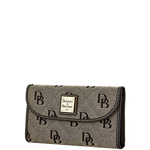 Dooney & Bourke Womens Continental Clutch Wallet (Black)