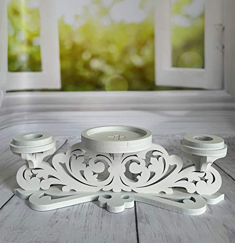 Unity Candle Holder-Unity Candle Stand-Unity Candle-Pillar Candle Holder-Wedding Gift -Ceremony Decoration-Wedding Centerpiece (Big)