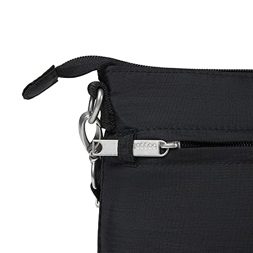 Baggallini Womens Anti-theft Memento Crossbody Bag Cross Body, Black, One Size US