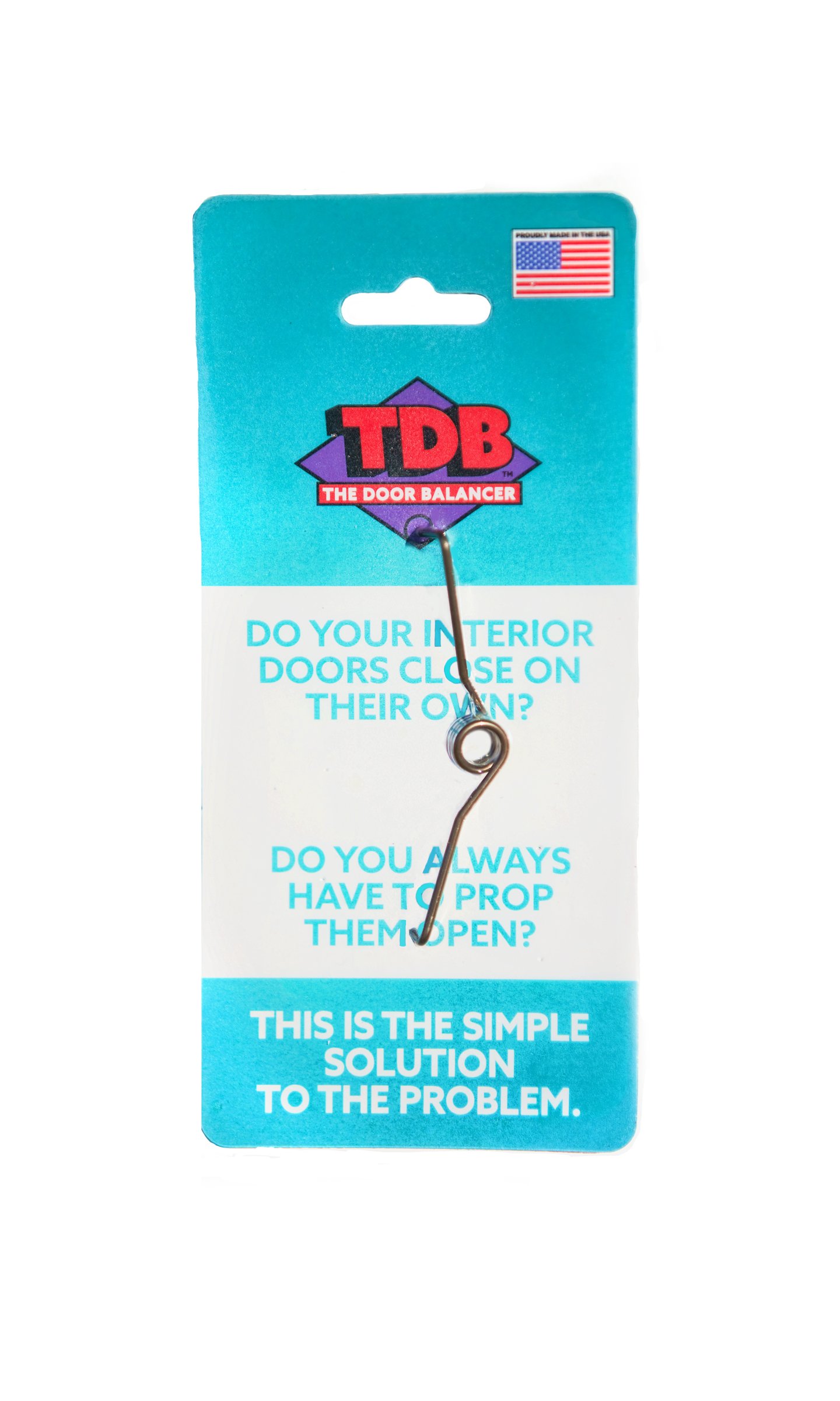 The Door Balancer Eliminates The Need for Door Props, Door Stops and Door Wedges
