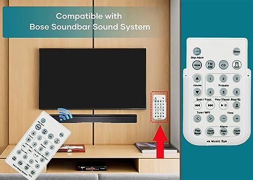 Replacement Remote Control Compatible for Bose Sound Touch Wave Music Radio System I II III IV (White)