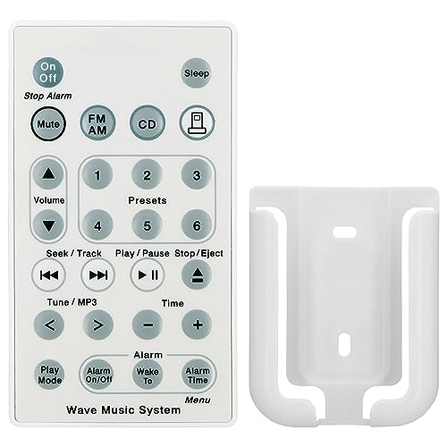 Replacement Remote Control Compatible for Bose Sound Touch Wave Music Radio System I II III IV (White)