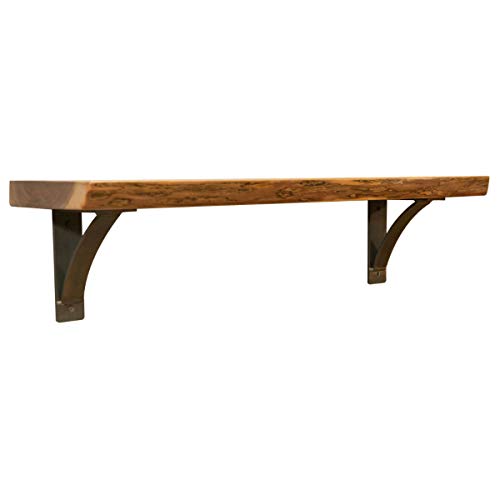 Live Edge Shelf, Rustic Walnut Wood, 72"β¦