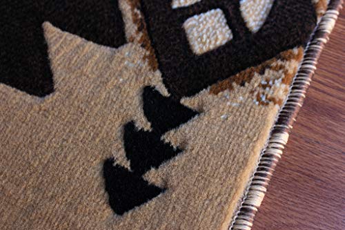 South West Native American Door Mat Area Rug Design C318 Berber 24 In. X 40 In.