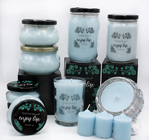 Enlightened Ambience Blue Water Scented Blue Votive Candles 10 Pack