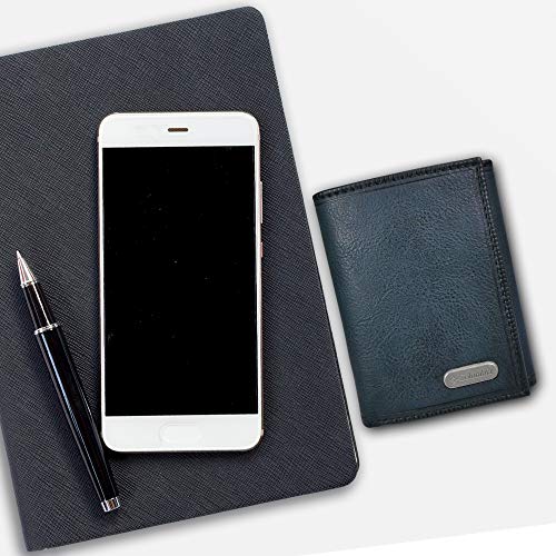 Columbia Men's RFID Leather Wallet Trifold Vertical Security Protection Accessory, -black Joey, One Size