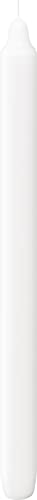 BOLSIUS White Candlesticks Bulk Pack 50 Count - Unscented Dripless 11.5 Inch Household & Dinner Candle Set - 12+ Burn Hours - Premium European Quality - Consistent Smokeless Flame - 100% Cotton Wick