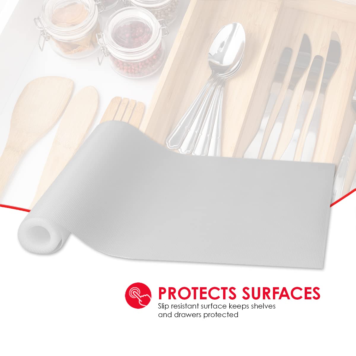 Home Basics, Clear Diamond 12" x 60" Shelf Liner Slip Non-Adhesive No Oder Multifunction Drawer Refrigerator Pantry Cupboard Shelving for Kitchen Home Closet Office