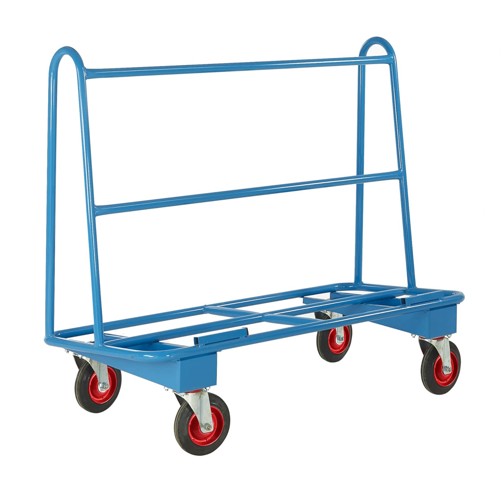FUNSUEI 4 Pack Solid Rubber Flat Free Tire, 6 Inch x 1.2 Inch Hand Truck Wheel, Solid Rubber Wheel with Ball Bearing and 5/8 Inch Axle Diameter, 350 lbs Capacity