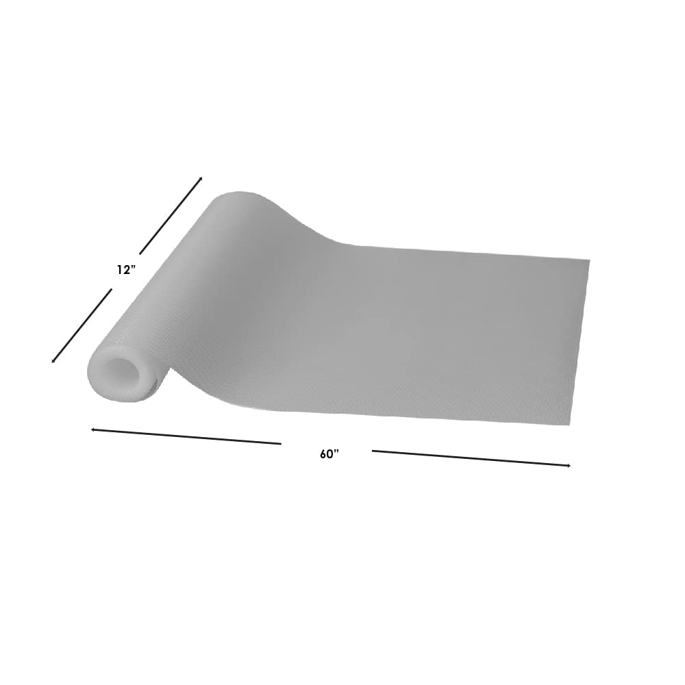 Home Basics, Clear Diamond 12" x 60" Shelf Liner Slip Non-Adhesive No Oder Multifunction Drawer Refrigerator Pantry Cupboard Shelving for Kitchen Home Closet Office