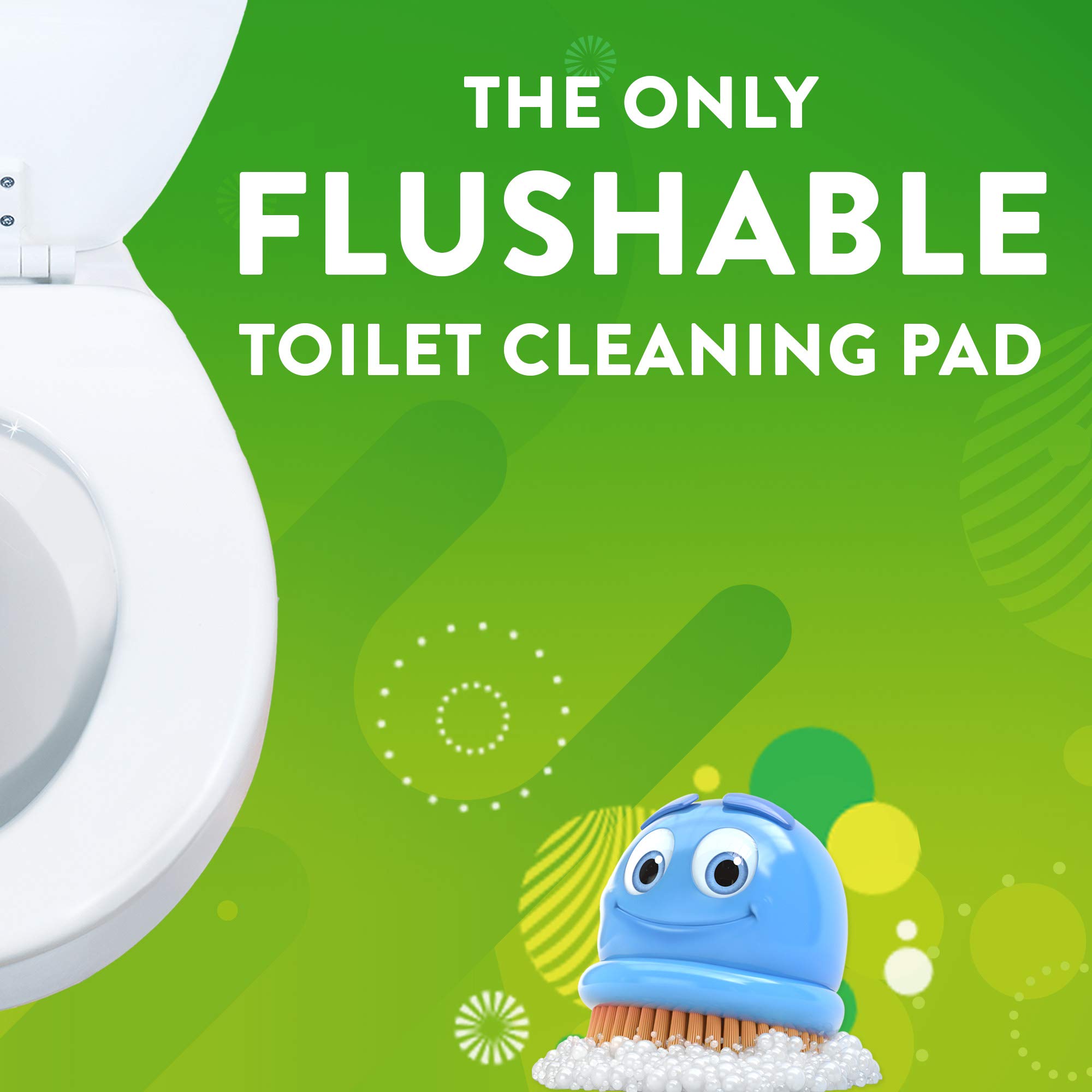 Scrubbing Bubbles Fresh Brush Toilet Bowl Cleaning System Starter Kit, Stain Removing, Citrus Action Scent, Includes: Wand + 4 Refills + 1 Stand