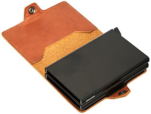 Secrid Twinwallet Preforated Cognac Wallet