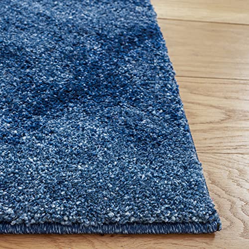 SAFAVIEH Retro Collection 3' x 5' Blue / Dark Blue RET2144 Modern Abstract Non-Shedding Living Room Bedroom Accent Rug