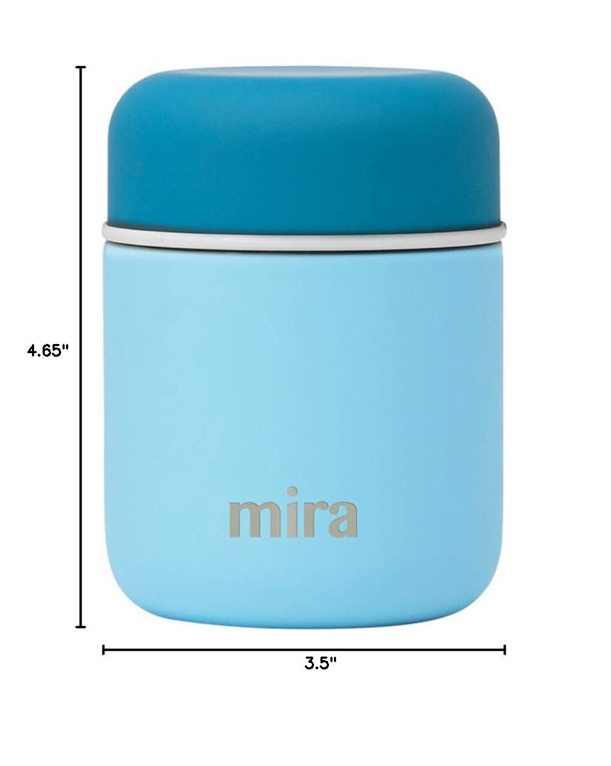 MIRA 9 oz Lunch, Food Jar - Vacuum Insulated Stainless Steel Lunch Thermos - Sky Blue