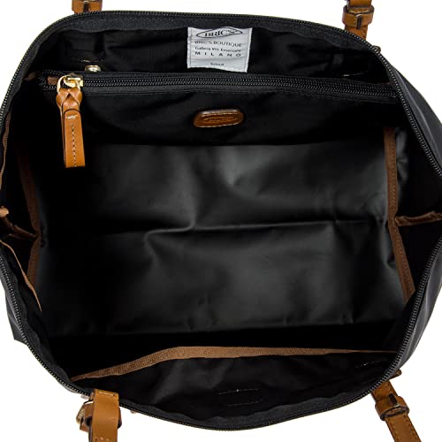 Bric's Sportina X-Bag - Large Tote Bag - 3-Way Shopper Shoulder Bag - Designer Handbag for Travel and Work, Black