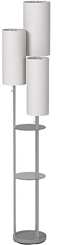 Adesso 4305-22 Trio Floor Lamp, 68.00 x 14.00 x 11.70 inches, Brushed Steel