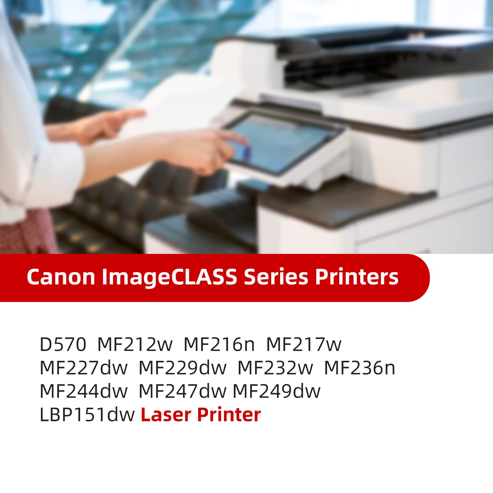 137 Toner Cartridge Replacement for Canon 137 CRG137 for Canon ImageClass MF236n D570 MF212w LBP151dw MF232w MF242dw MF247dw MF216n MF217w MF227dw MF229dw MF244dw MF249dw Printer (2 Packs, Black)