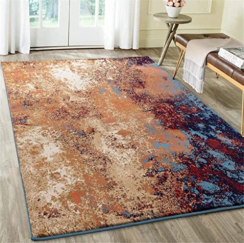LUXE WEAVERS β Howell Collection β Modern Splatter Blue 5 x 7 Abstract Area Rug