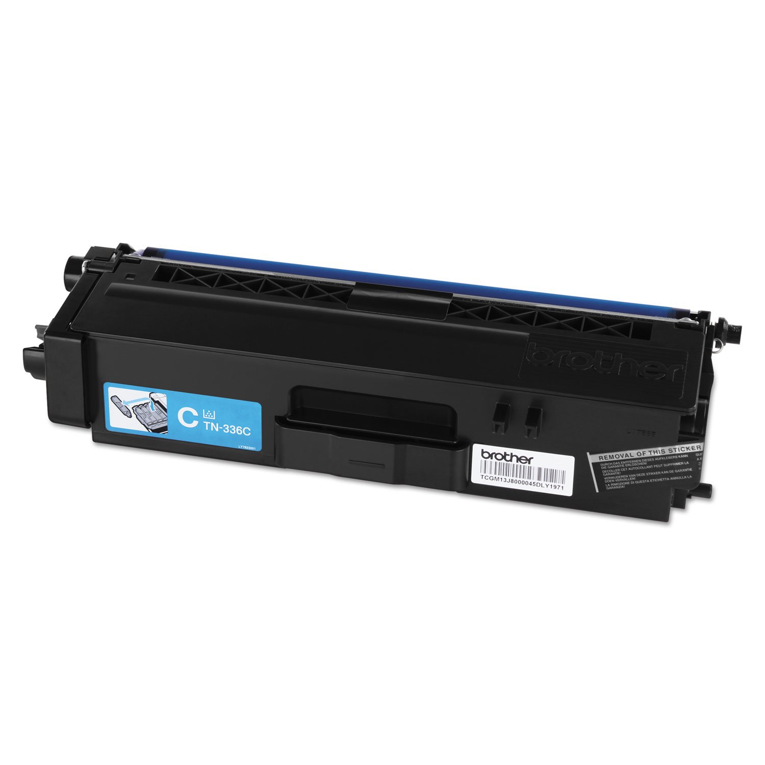 Brother Genuine High Yield Toner Cartridge, TN336C, Replacement Cyan Toner, Page Yield Up To 3,500 Pages, Amazon Dash Replenishment Cartridge, TN336