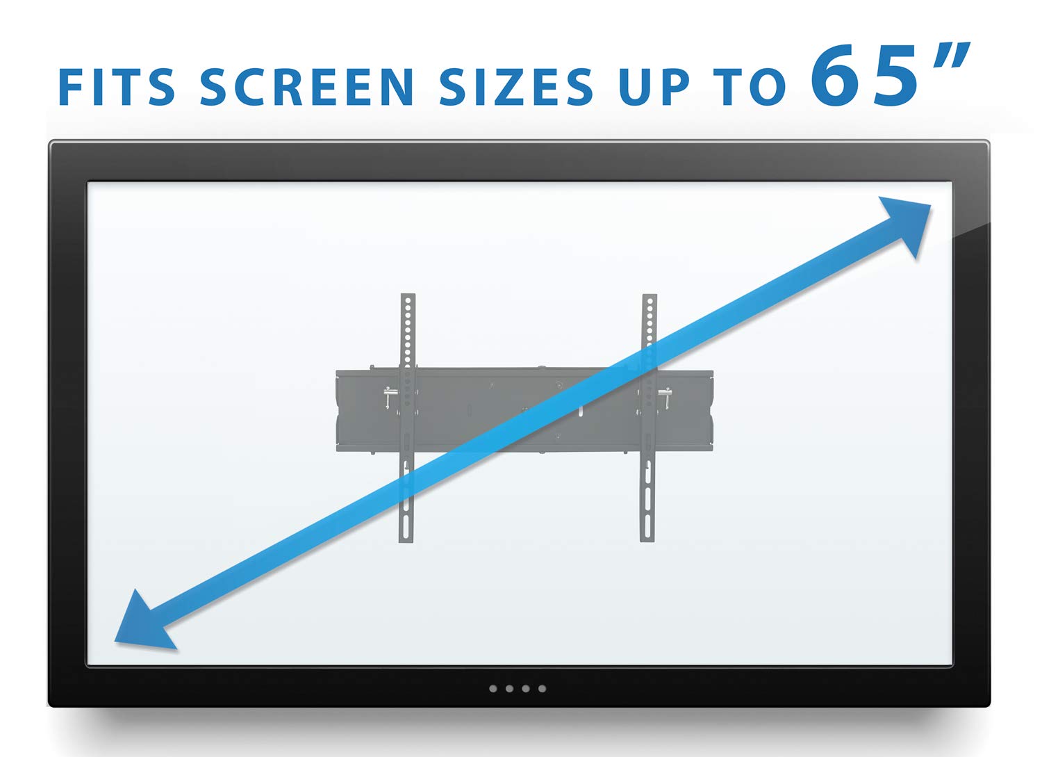 Mount-It! Full Motion TV Wall Mount with 17.3" Extending Swivel Arm | VESA Compatible 400x400 and 600x400, Fits 32 35 40 45 50 55 60 65 Inch | 110 Lbs Capacity