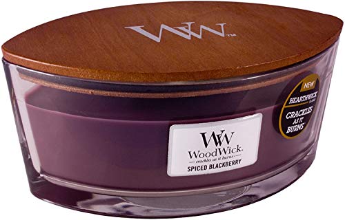 WoodWick Spiced Blackberry Hearthwick Ellipse Candle, 16 Ounce