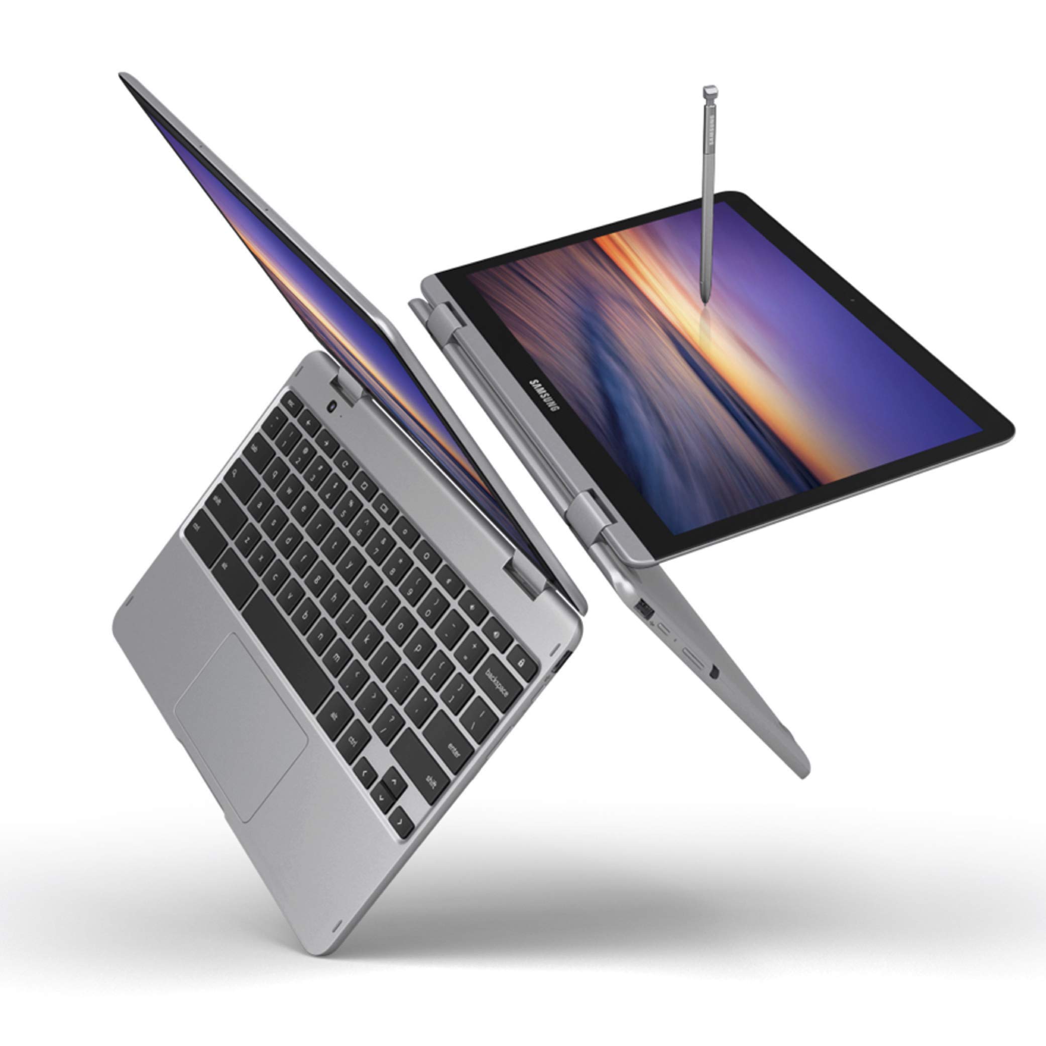 SAMSUNG Chromebook Plus V2, 2-in-1, 4GB RAM, 64GB eMMC, 13MP Camera, Chrome OS, 12.2", 16:10 Aspect Ratio, Light Titan (XE520QAB-K03US) (Renewed)