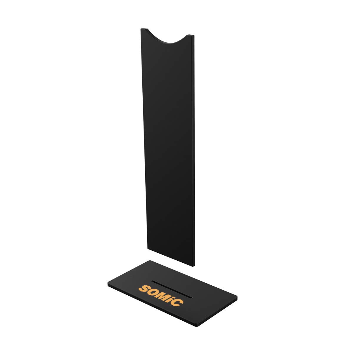 SOMIC Black Headphone Stand Gaming Headset Holder with Solid Base and Flexible Earphone Hanger with Supporting for All Headphones Size