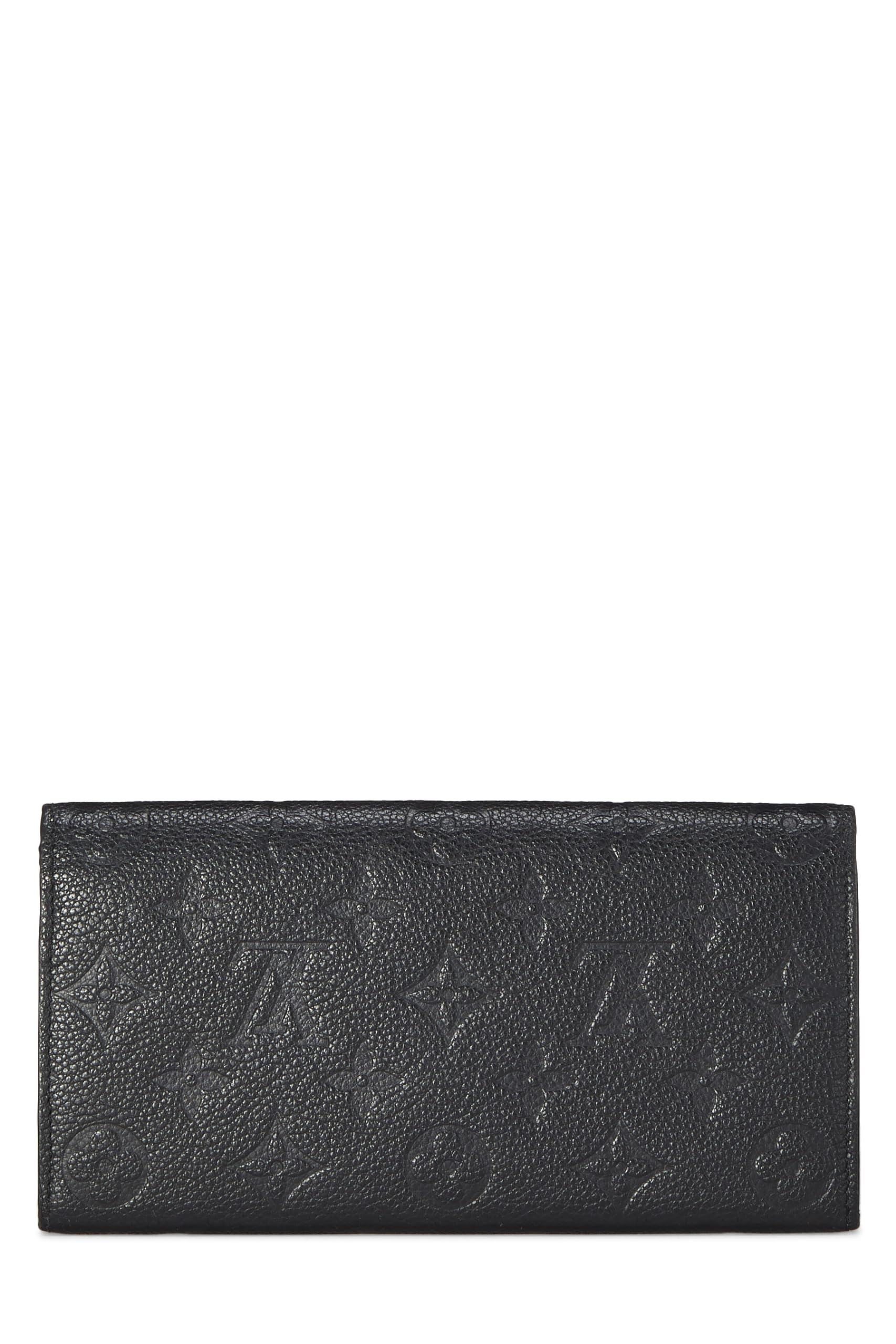 Louis Vuitton, Pre-Loved Noir Empreinte Emilie Wallet, Black