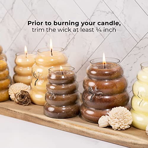 A Cheerful Giver Spring Candles Honey Butter Beehive Jar Candle - 30 Ounces with 150 Hours Burn Time - Gifts for Women