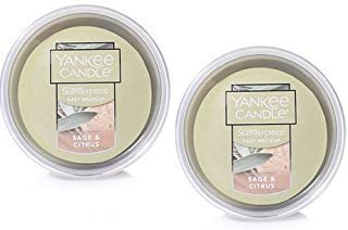 Yankee Candle 2 Pack Sage & Citrus Easy MeltCup. 2.2 Oz. Wax Melt Warmer. Home Fragrance.