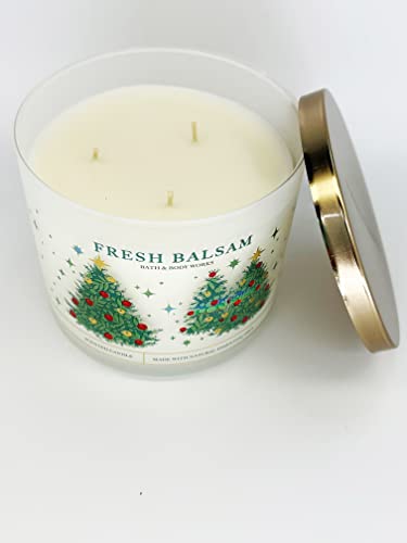 Bath & Body Works, 3-Wick Candle, Fresh Balsam